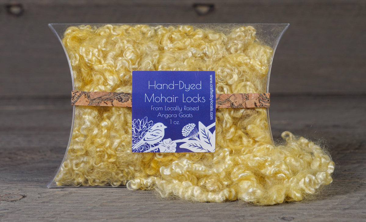 "Butter Yellow" Mohair Locks - 1oz. – Crafted by Locals